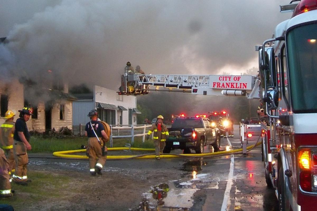 South Main Street Fire | Franklin NH