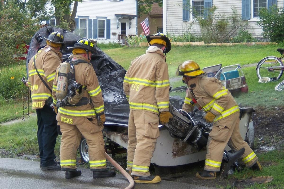 Boat Fire | Franklin NH